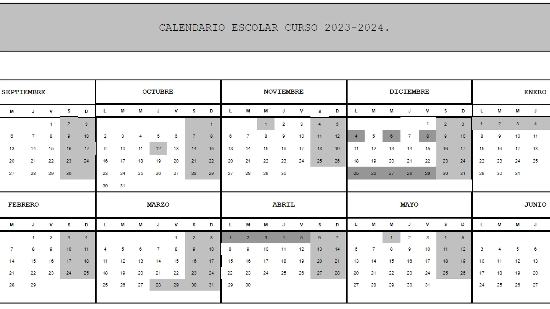 Imagen Oficial Del Calendario Escolar 2023 2024 De La Sep Profelandia