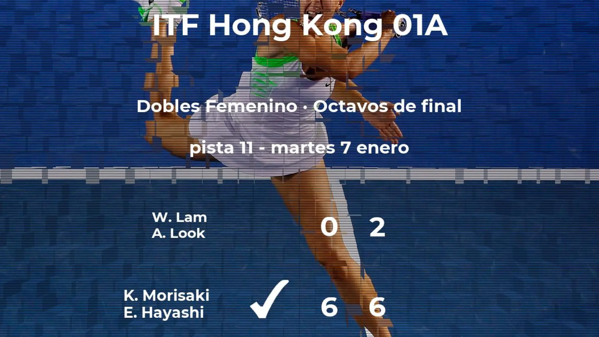 Resultados de tenis en directo: partido Kanako Morisaki y Erina Hayashi ...