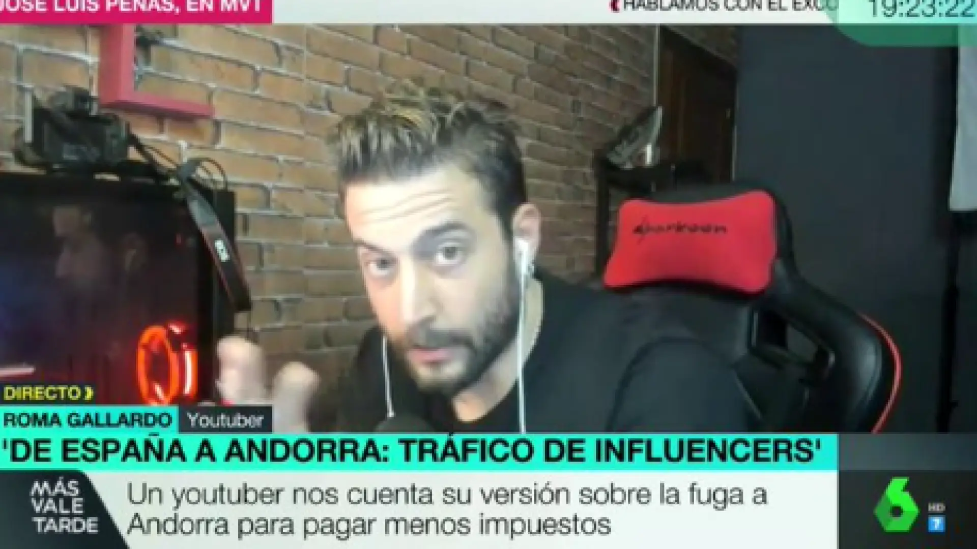 El 'youtuber' Roma Gallardo, sobre los impuestos en España: "Pasa algo ...