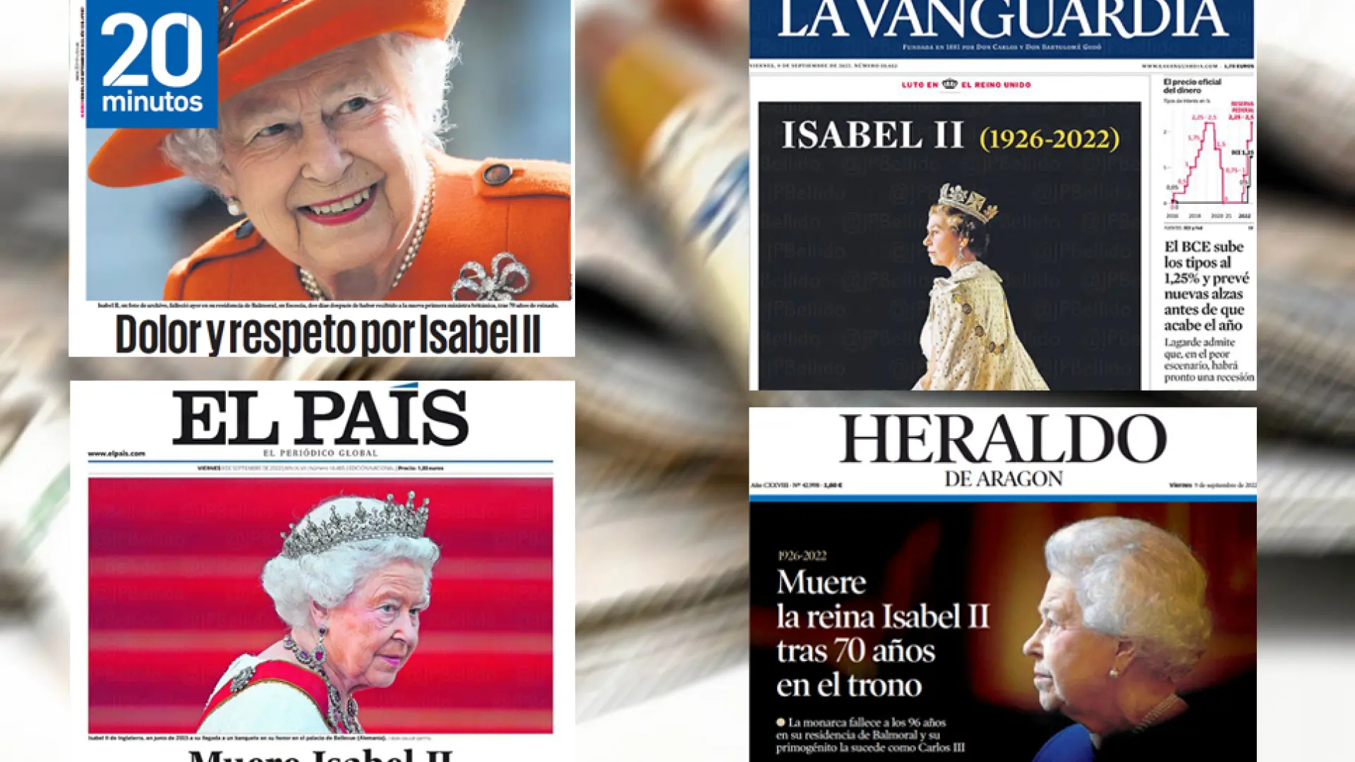 Fotos: La muerte de Isabel II copa las portadas de los periódicos | Imágenes
