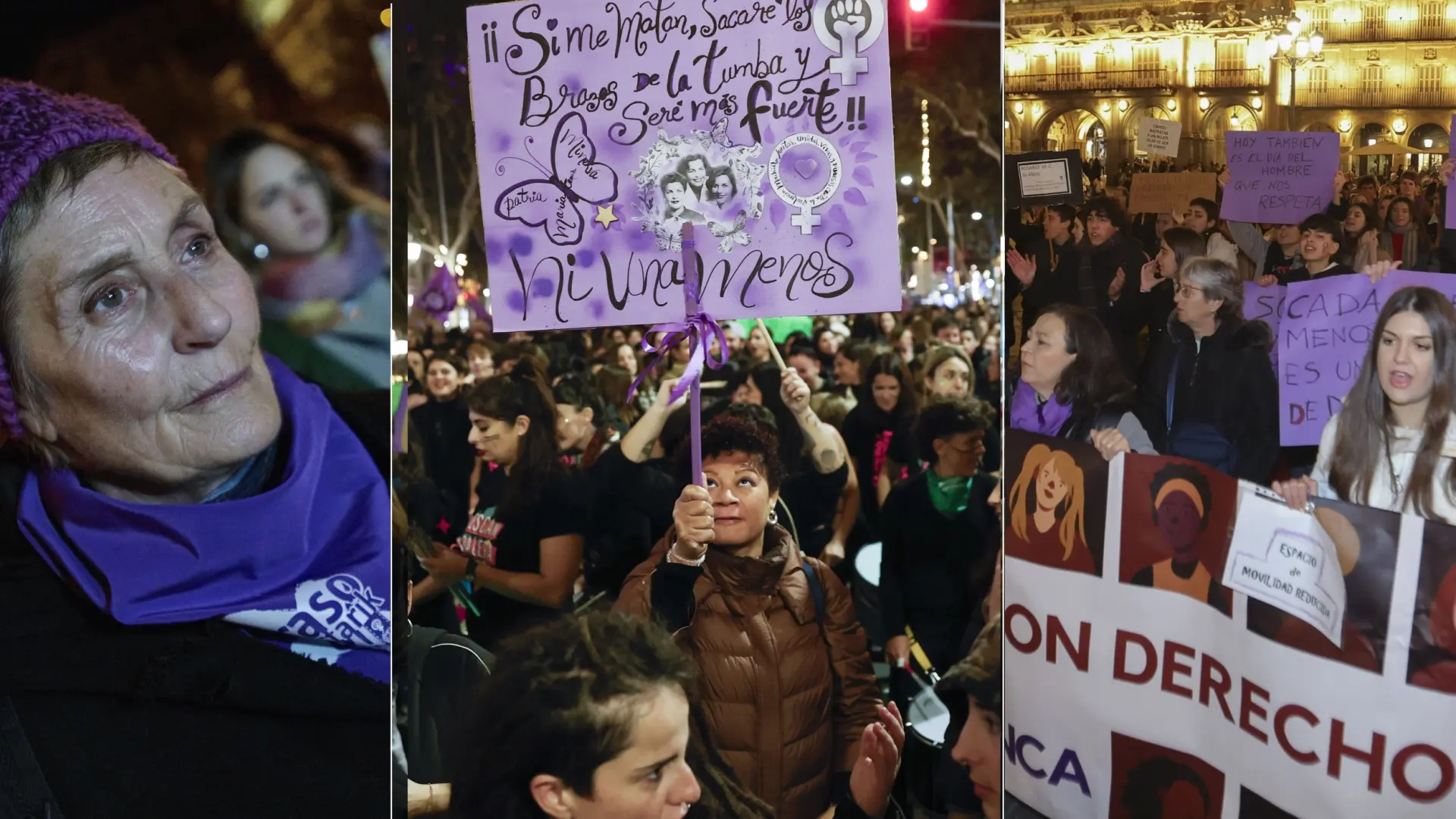 Fotos: Las marchas contra la violencia machista llenan las calles de ...