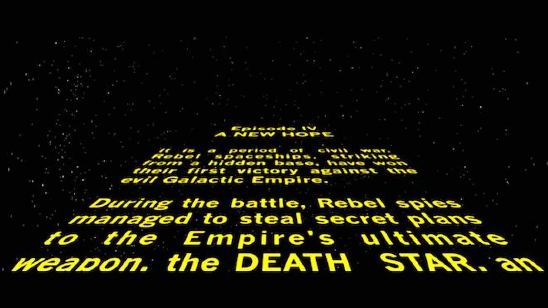 Así será la intro de 'Rogue One: Una historia de Star Wars'