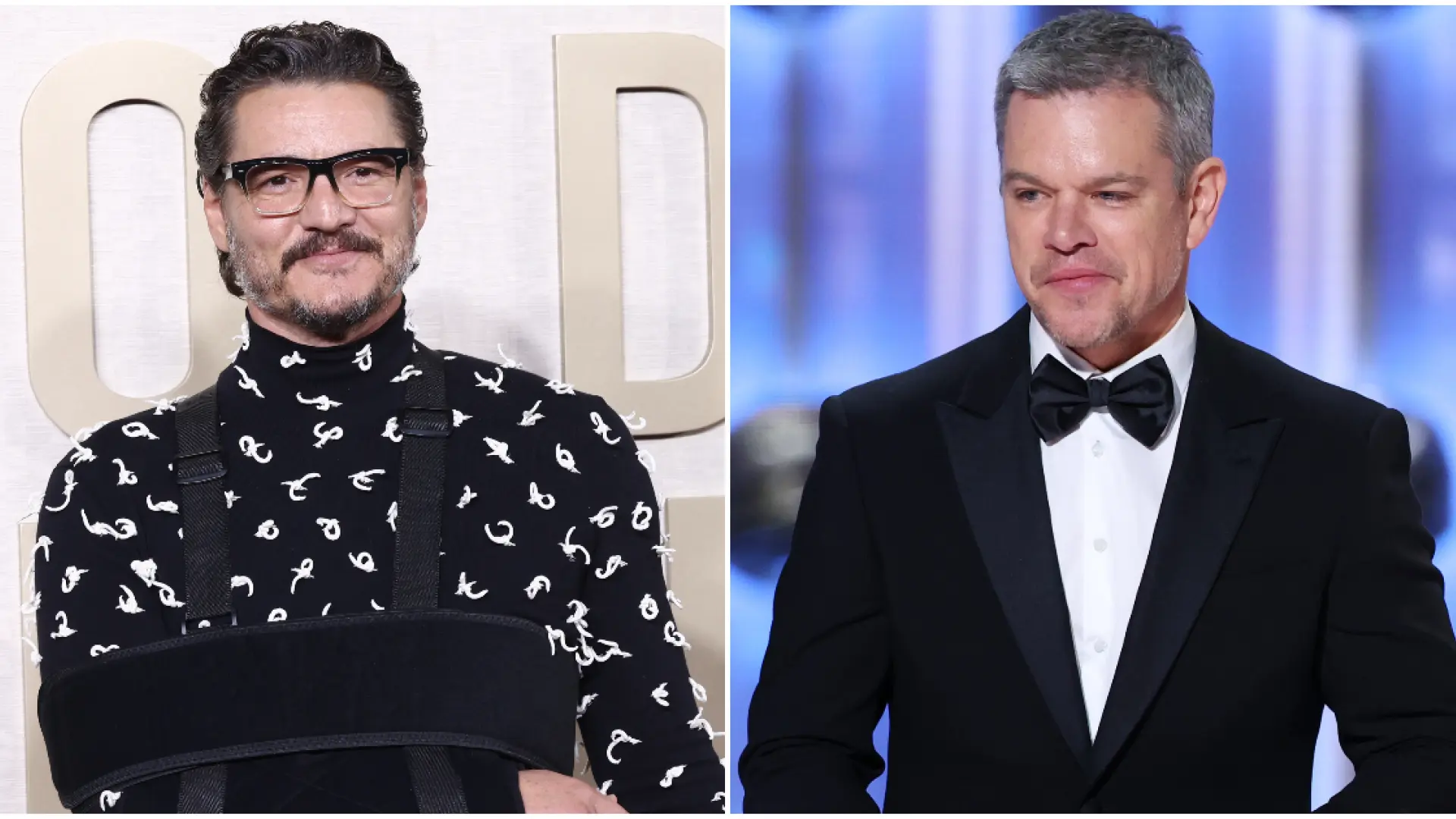 La broma que Pedro Pascal intentó gastar a Matt Damon en los Globos de ...