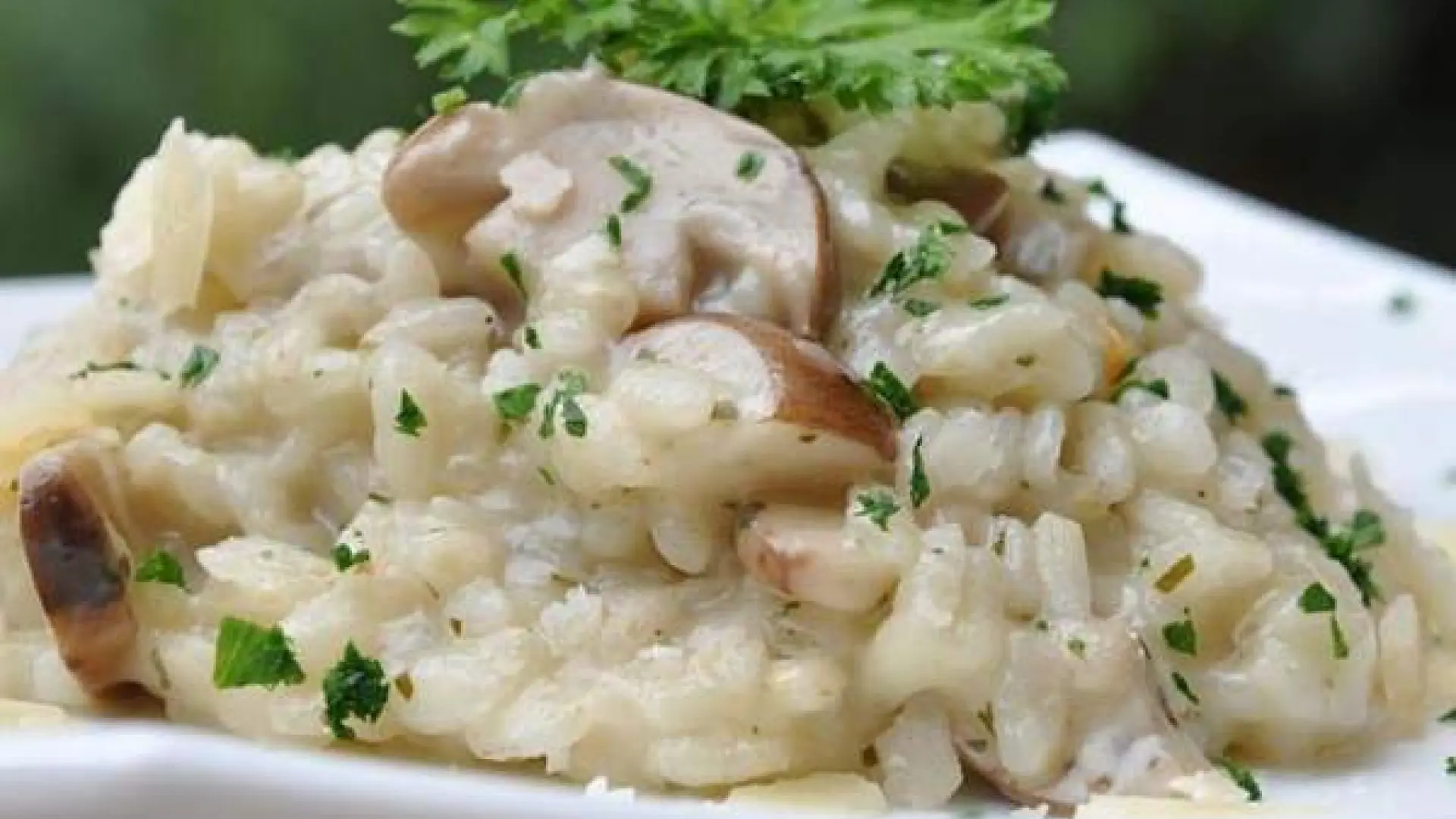 Receta de risotto de champiñones y pollo (sin nata)