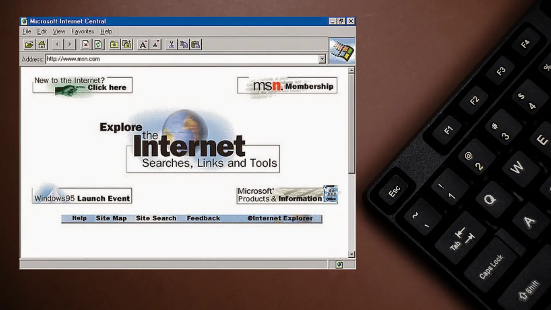 ¿Cómo era la primera versión de Internet Explorer? Aquí la tienes