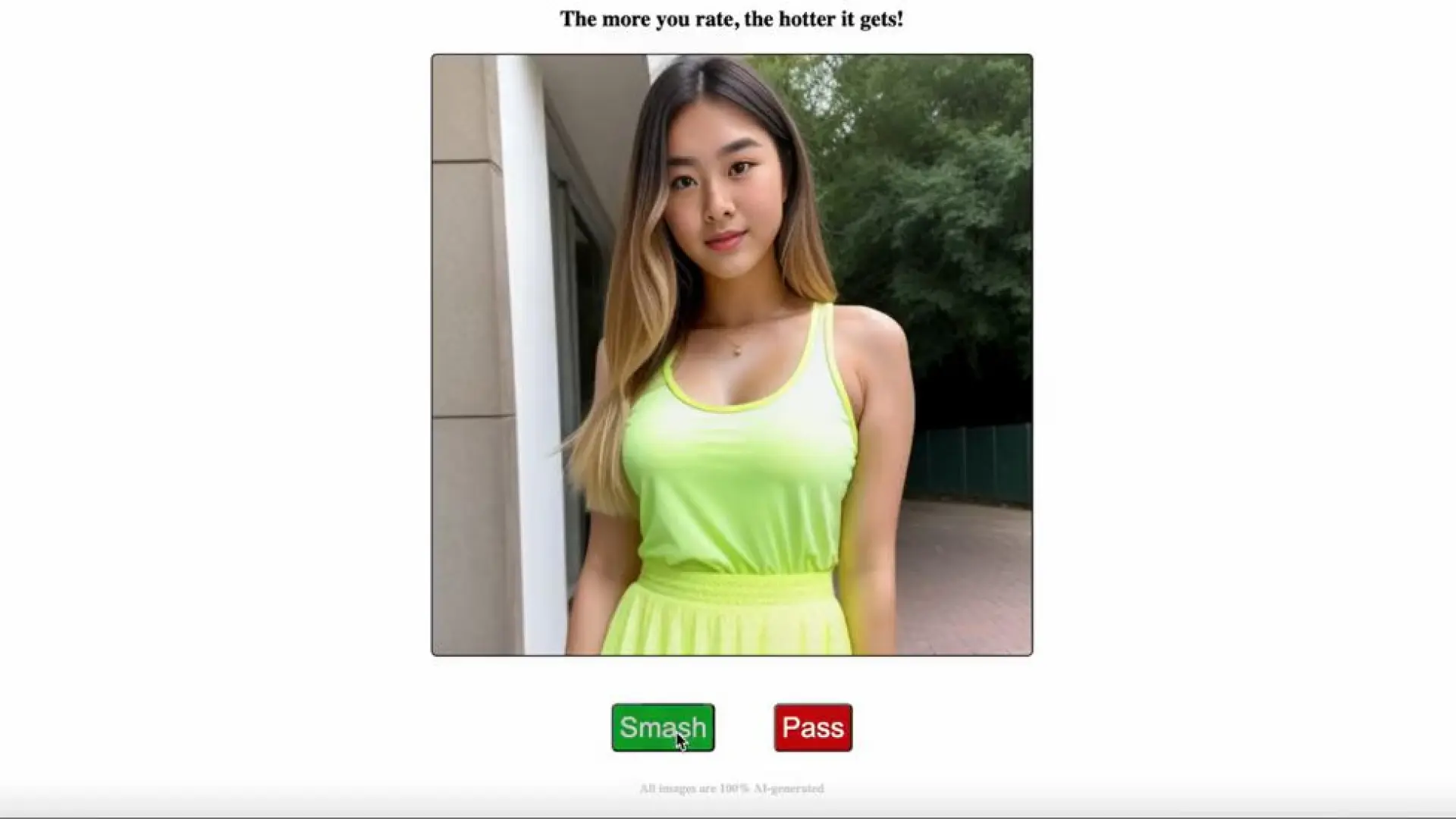 Crean una web sexista para que los hombres califiquen fotos de mujeres generadas por ...