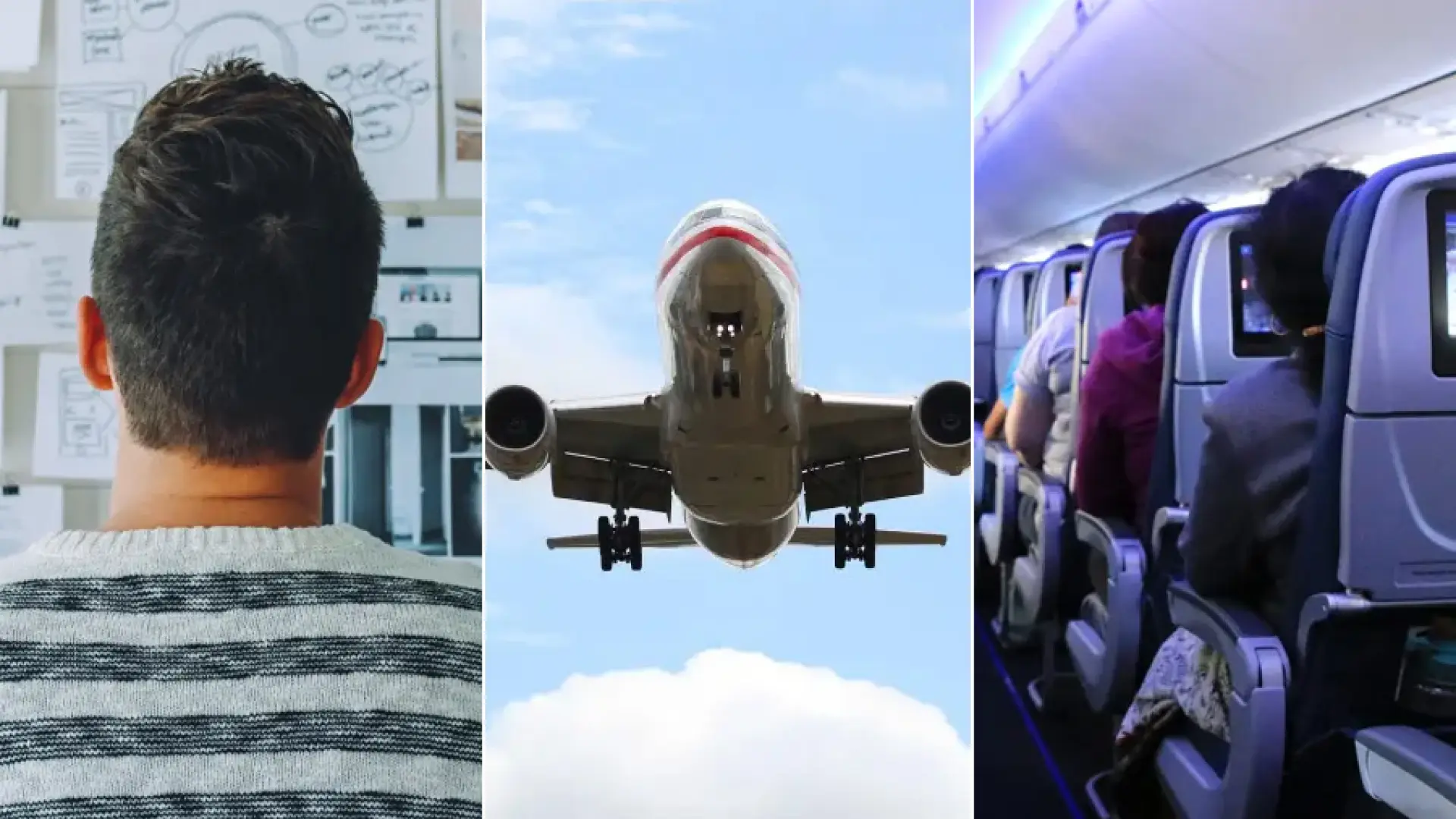 Foto: Tres momentos de un viaje en avión | Trucos para perder el miedo ...