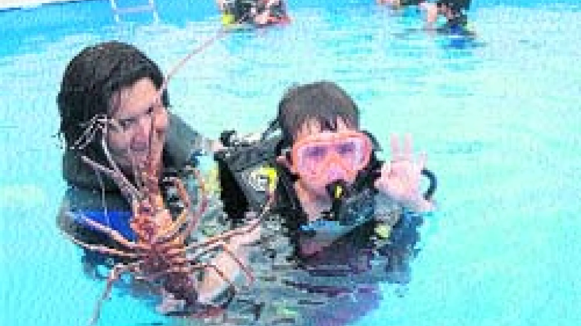 Los pequeños, como peces en el agua