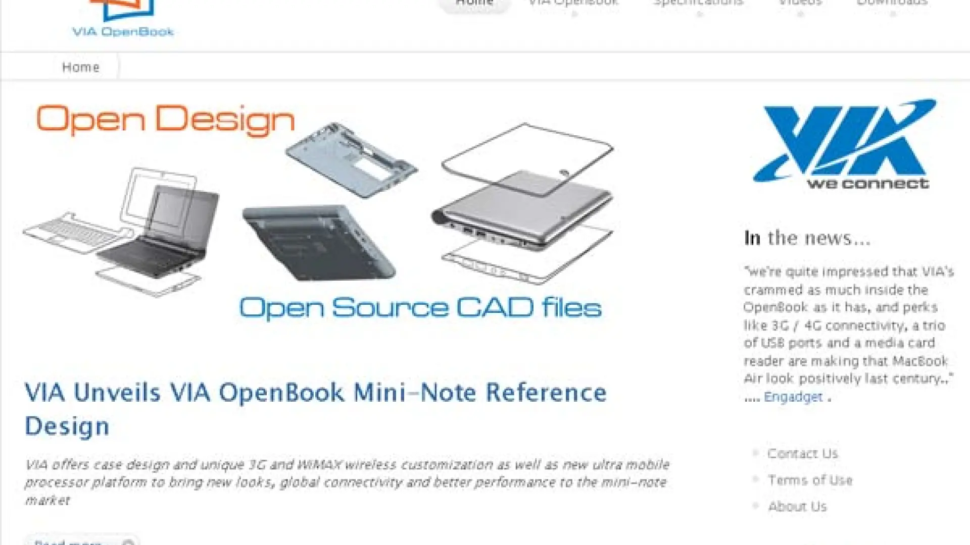 Openbook, el ordenador portátil de Via que sigue la filosofía del ...