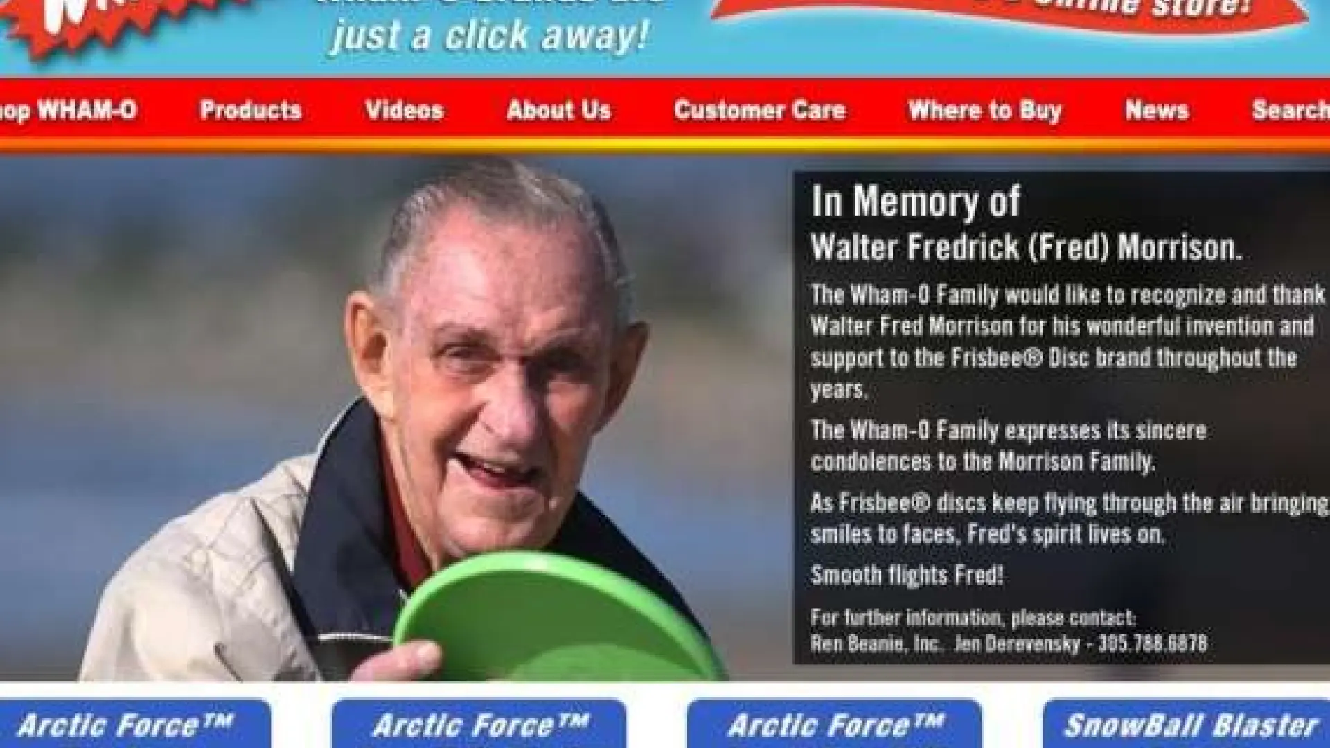 Fallece a los 90 años Walter Frederick Morrison, el inventor del 'frisbee'