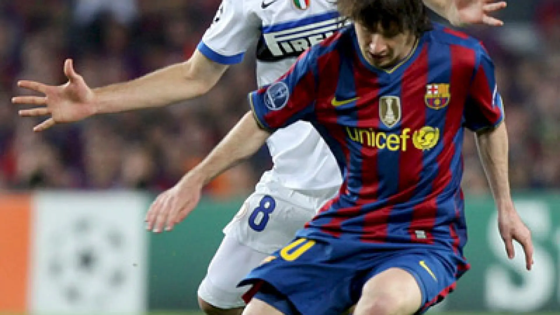 Thiago Motta, expulsado en el Camp Nou por una agresión a Sergio Busquets