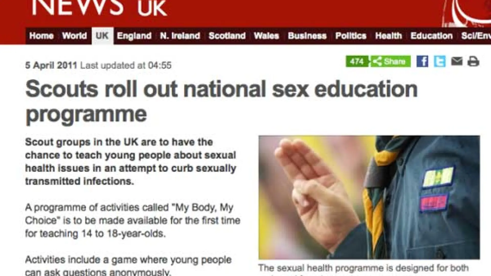 La web de la BBC la mete hasta el fondo con los scouts | Opinión de ...