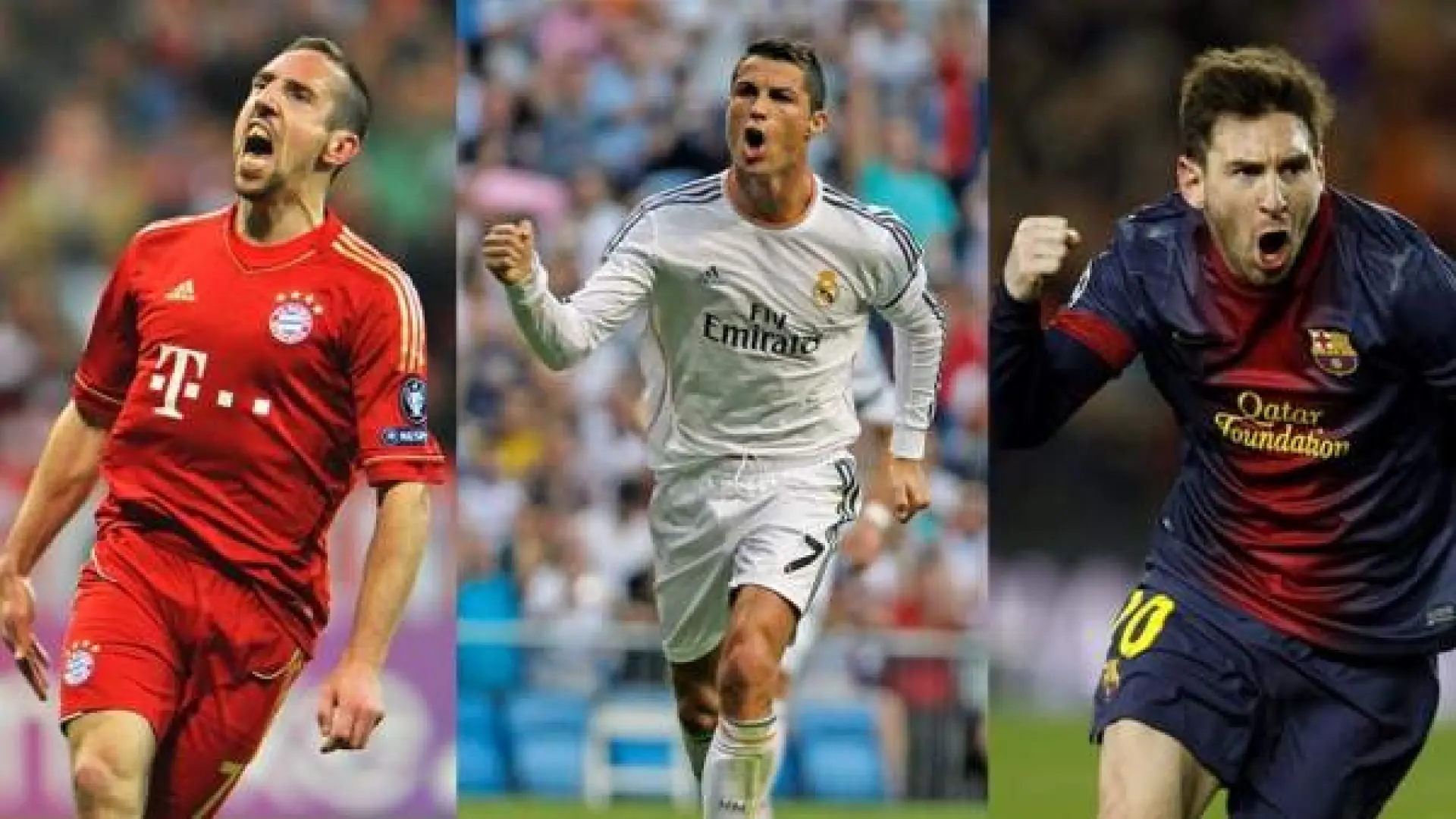 Messi, Cristiano y Ribery, finalistas al Balón de Oro