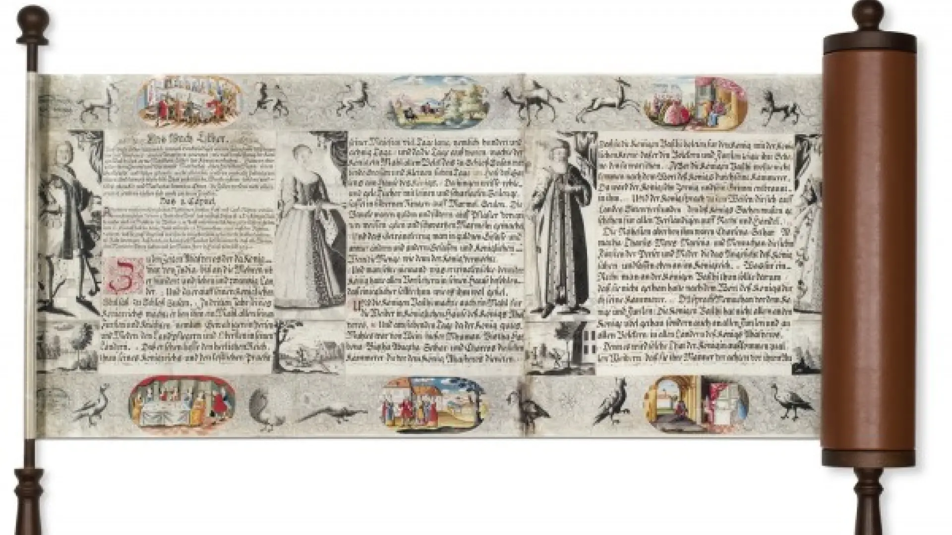 Editan un facsímil en un rollo de pergamino de 6,5 metros de largo del ...