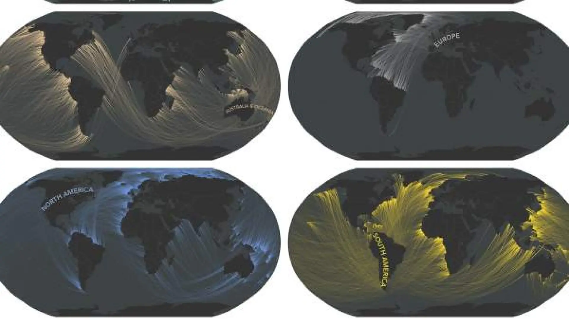 Los espectaculares mapas que surgen de las líneas imaginarias que unen ...