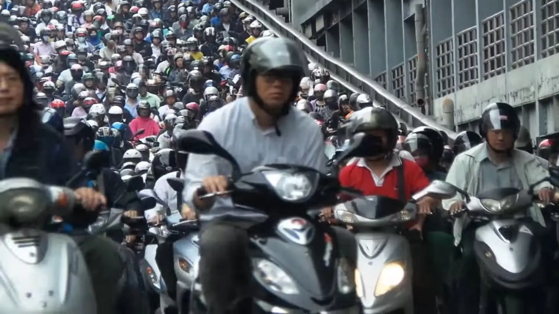 Así se vive la hora punta en la capital de Taiwán