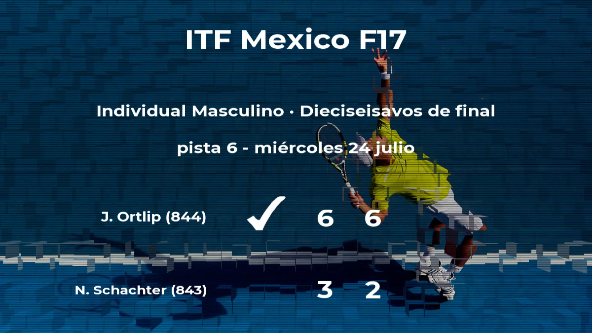 Joshua Ortlip - Noah Schachter: Resultado, resumen y estadísticas en ...