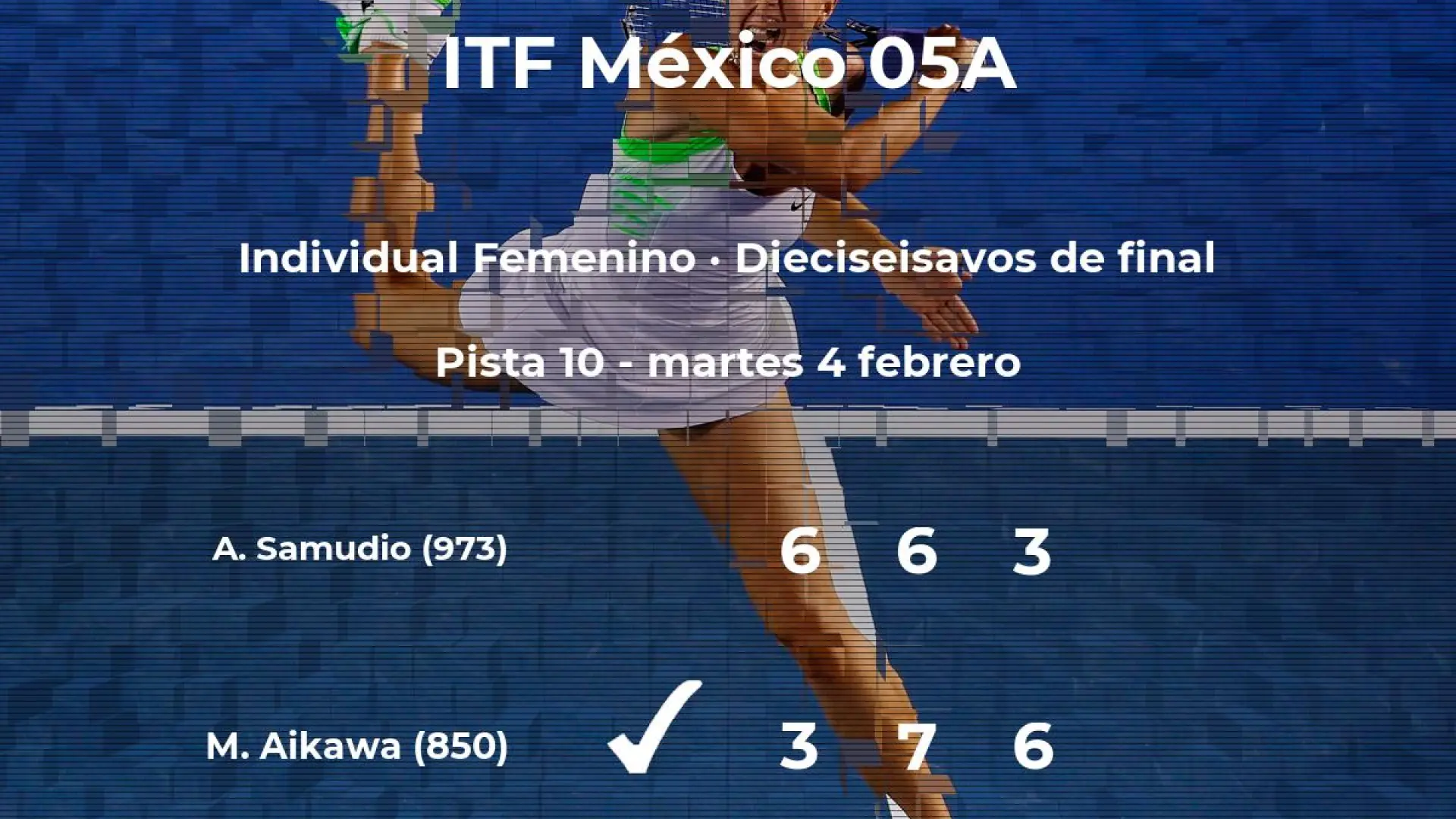 Resultados de tenis en directo: partido Mayuka Aikawa - Antonia Samudio ...