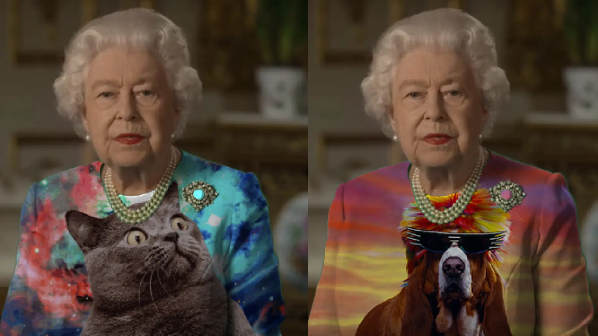 Las redes convierten el vestido verde de la reina Isabel II en un filón ...