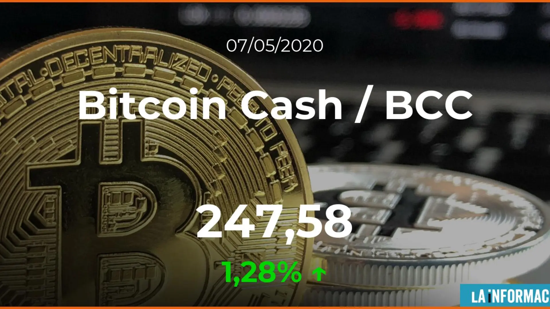 Cotización del Bitcoin Cash / BCC del 7 de mayo