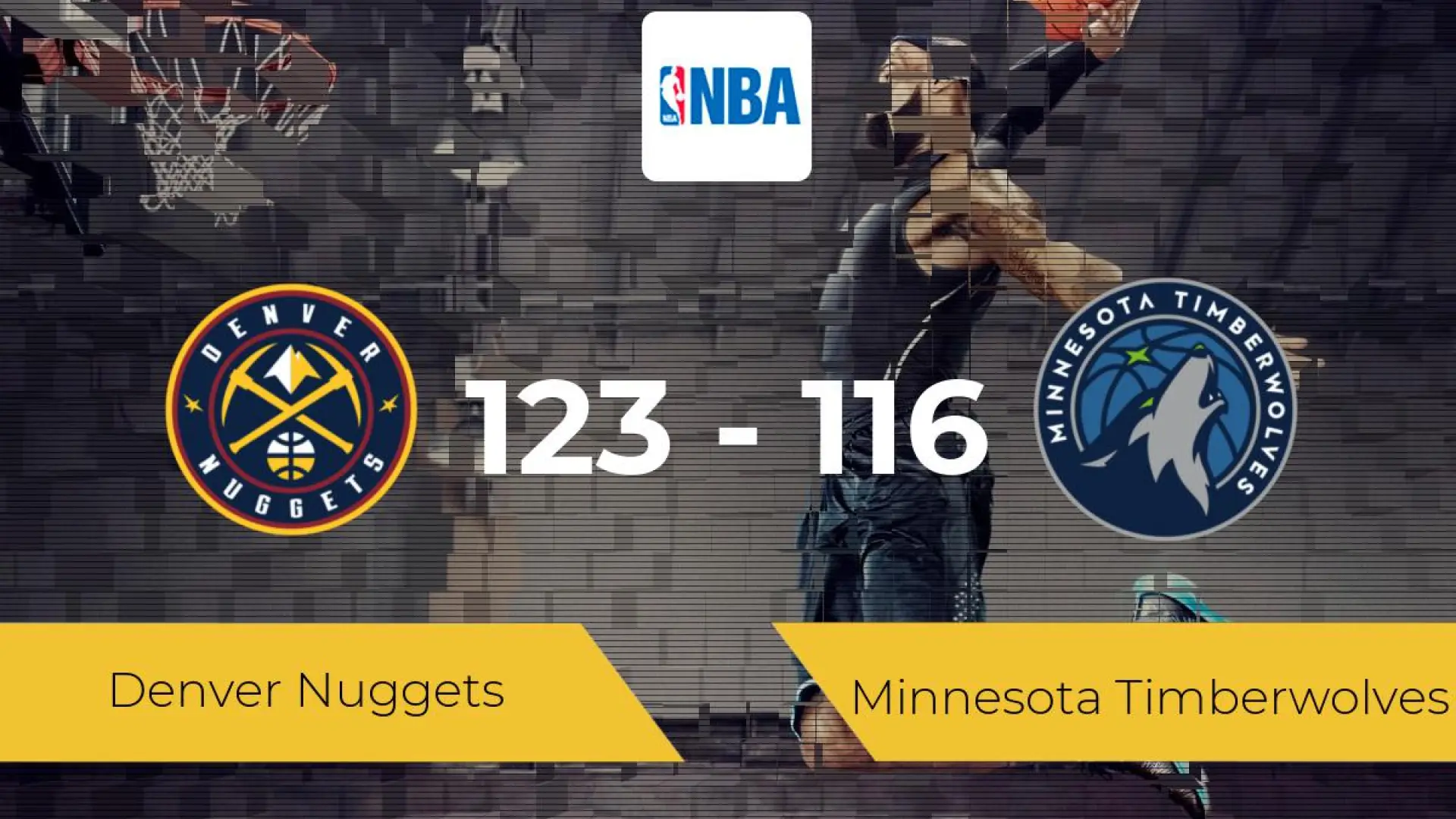 Denver Nuggets - Minnesota Timberwolves: Resultado, resumen y estadísticas en directo del ...