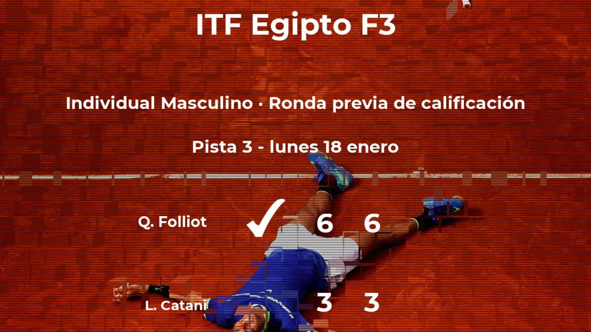 Resultados de tenis en directo: partido Quentin Folliot - Leonardo ...
