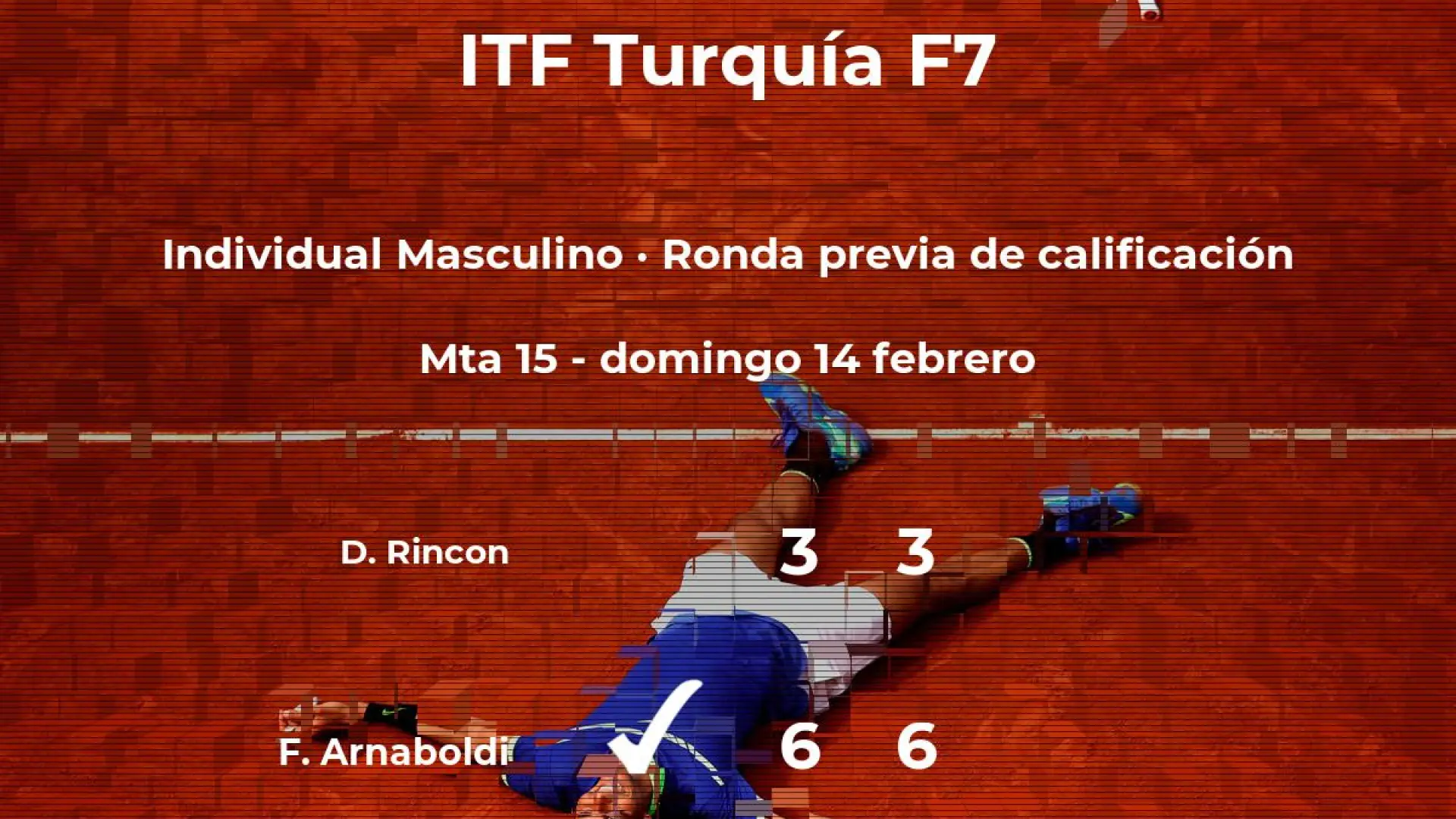 Resultados de tenis en directo: partido Federico Arnaboldi - Daniel ...