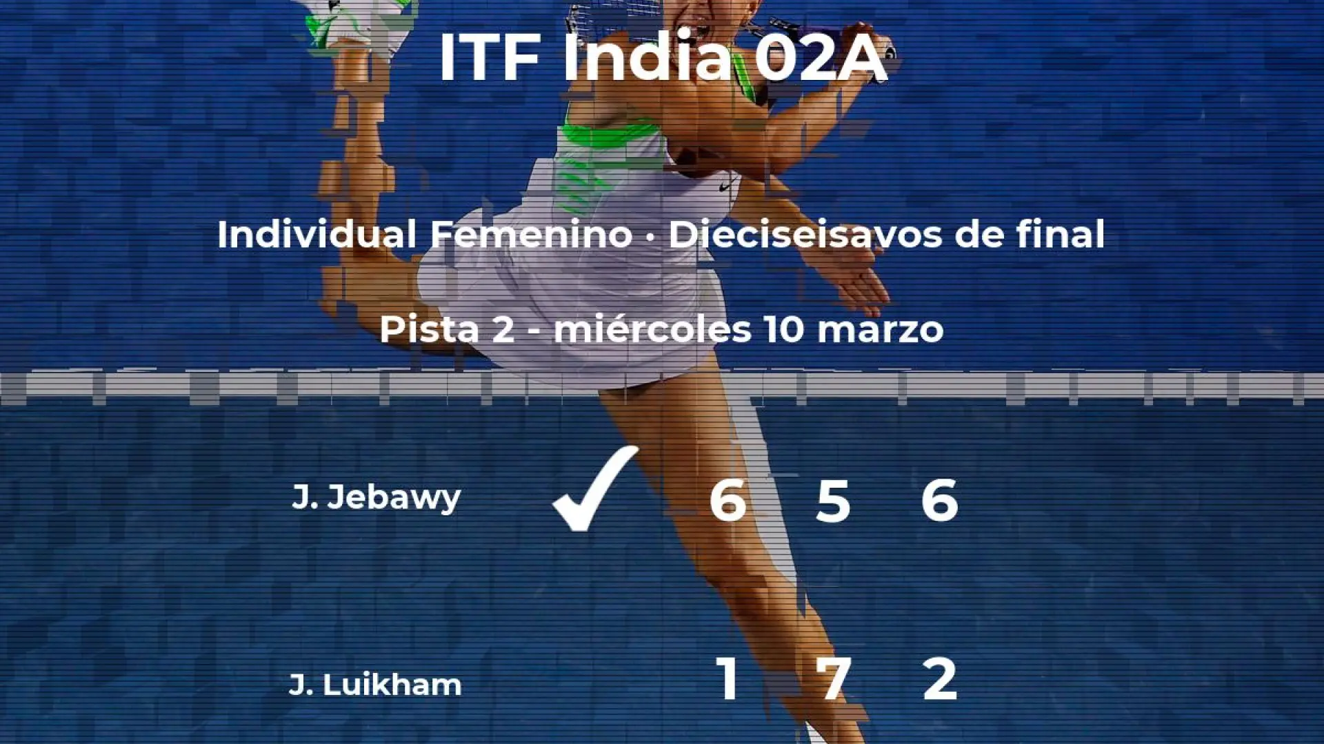 Resultados de tenis en directo: partido Jasmin Jebawy - Jennifer ...