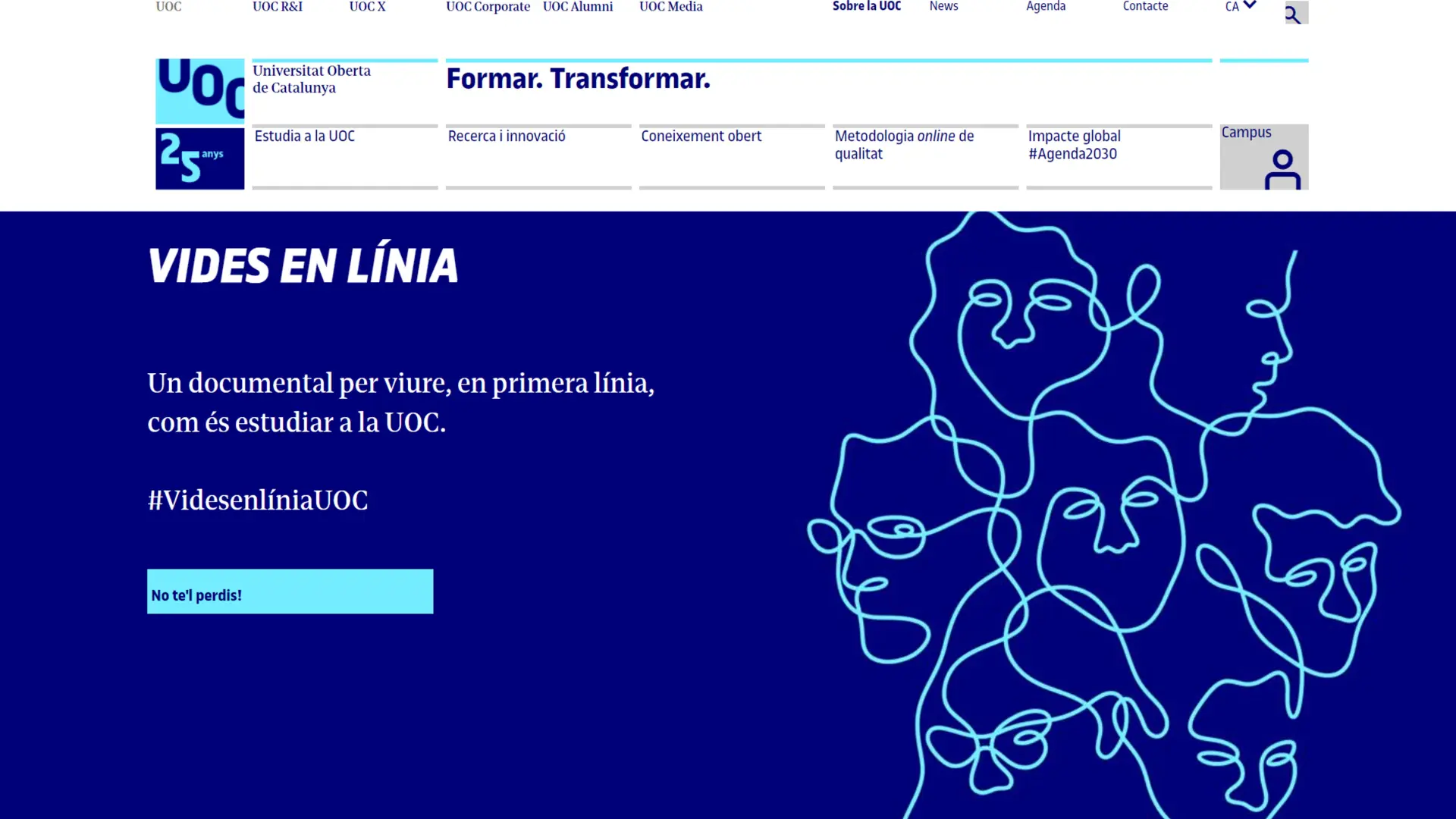 La UOC restablece el 95% de las funcionalidades del campus virtual ...