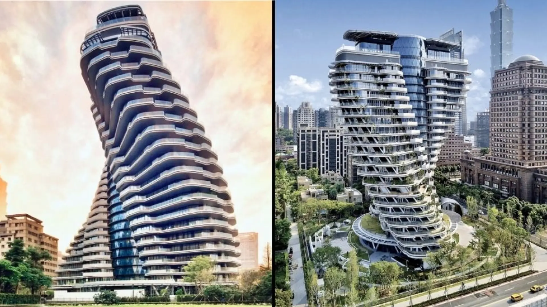 Tao Zhu Yin Yuan: el edificio con forma de ADN que absorbe cerca de 130 toneladas de dióxido de ...