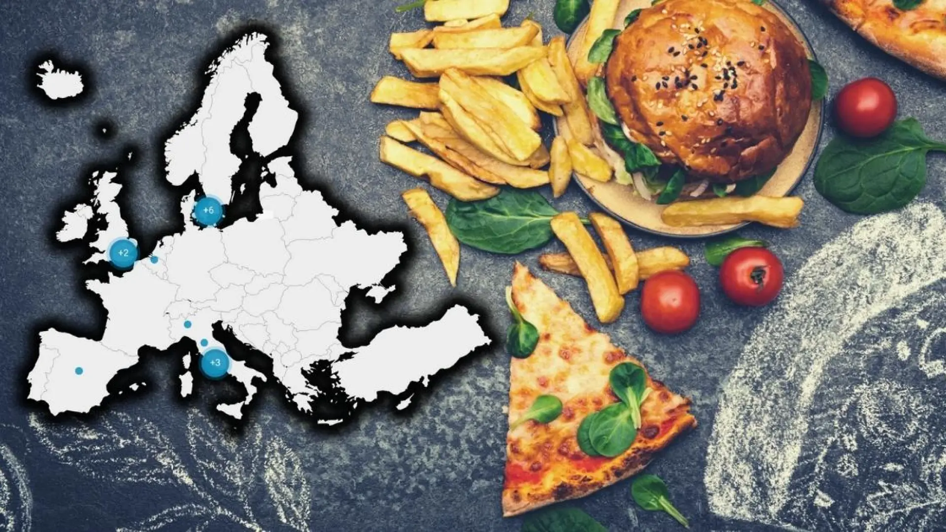 El mapa de los restaurantes de hamburguesas, pizza y tacos con mejor ...