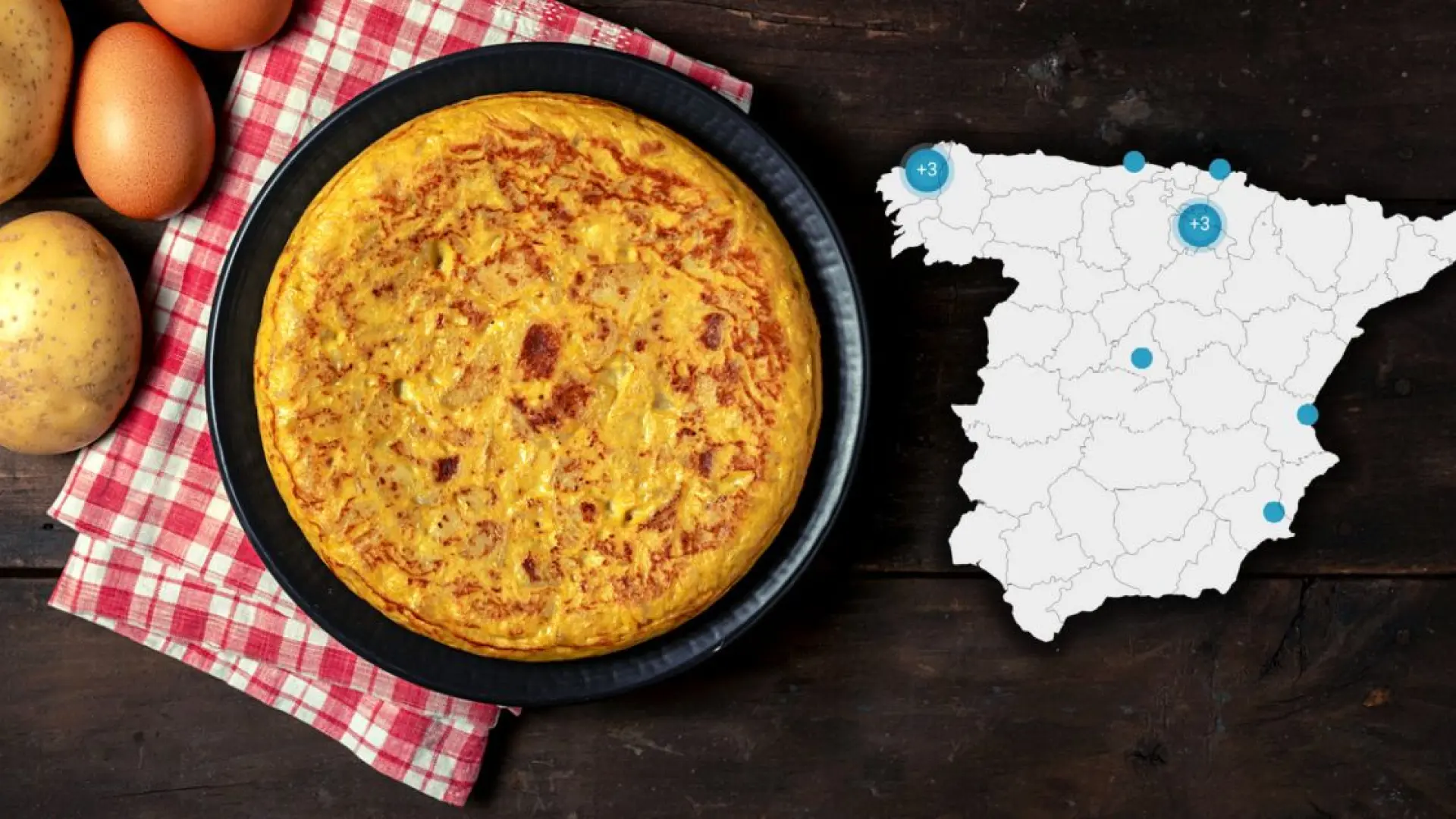 El mapa de las 11 mejores tortillas de España