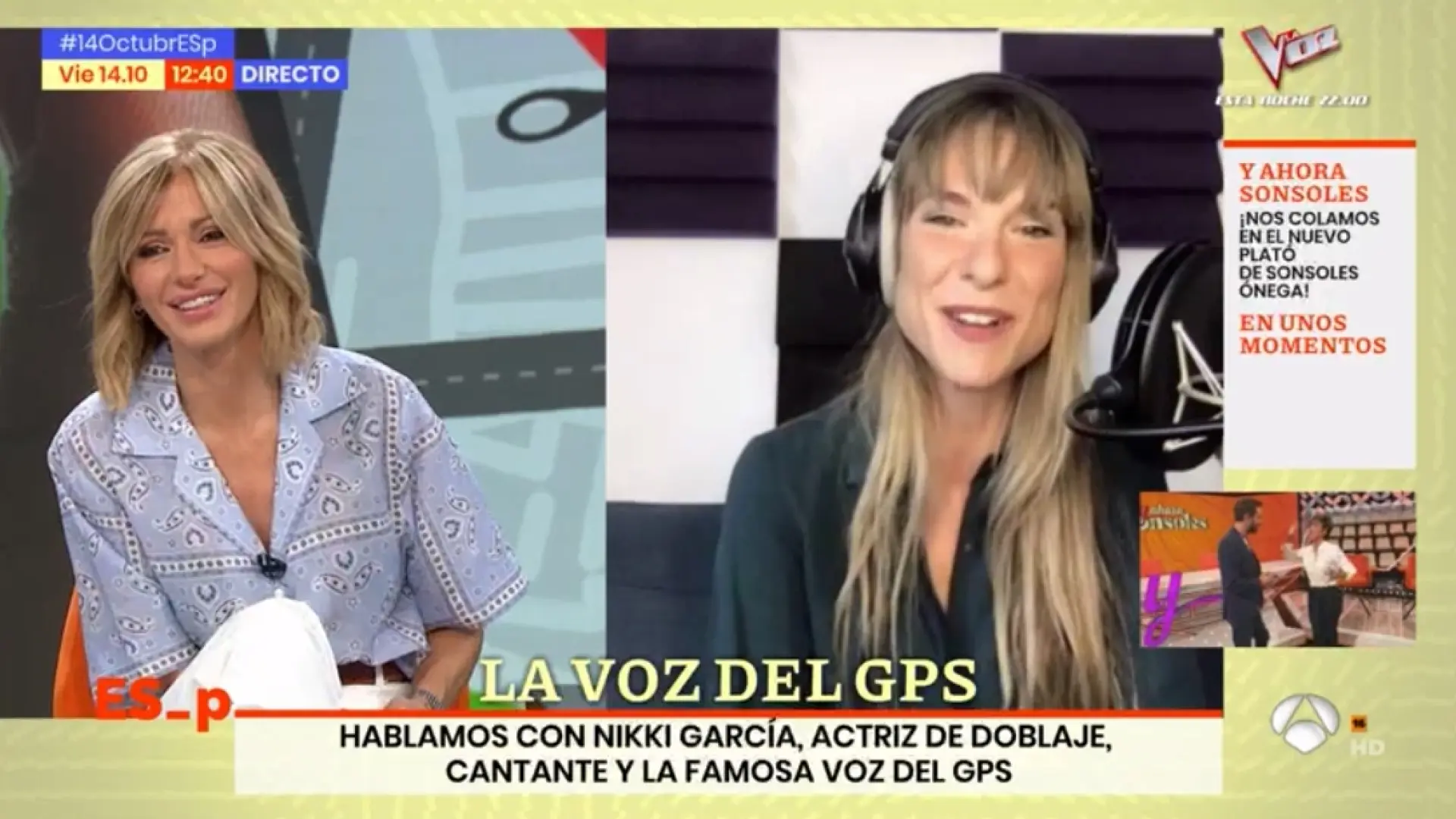 'Espejo Público' habla en directo con Nikki García, la voz del GPS de Google: "No es nada ...
