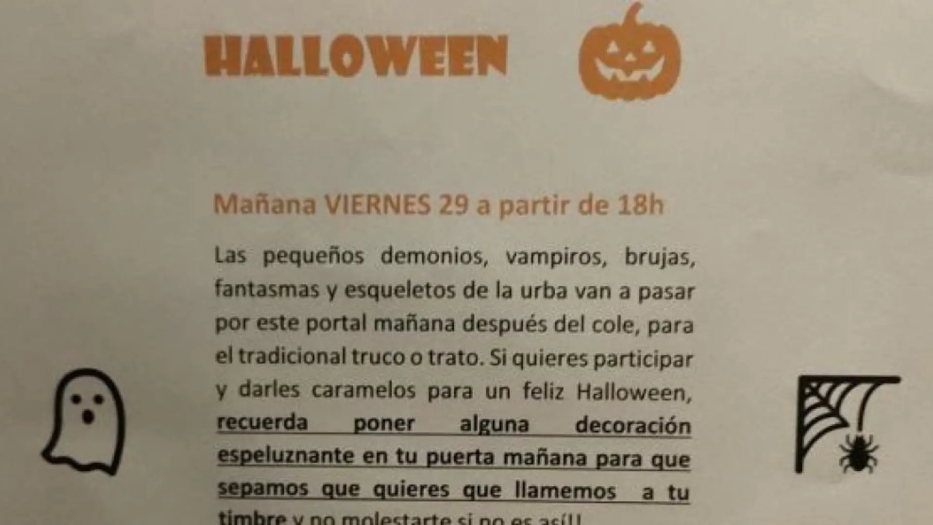 El corte de un vecino a otro que animaba a celebrar Halloween ...