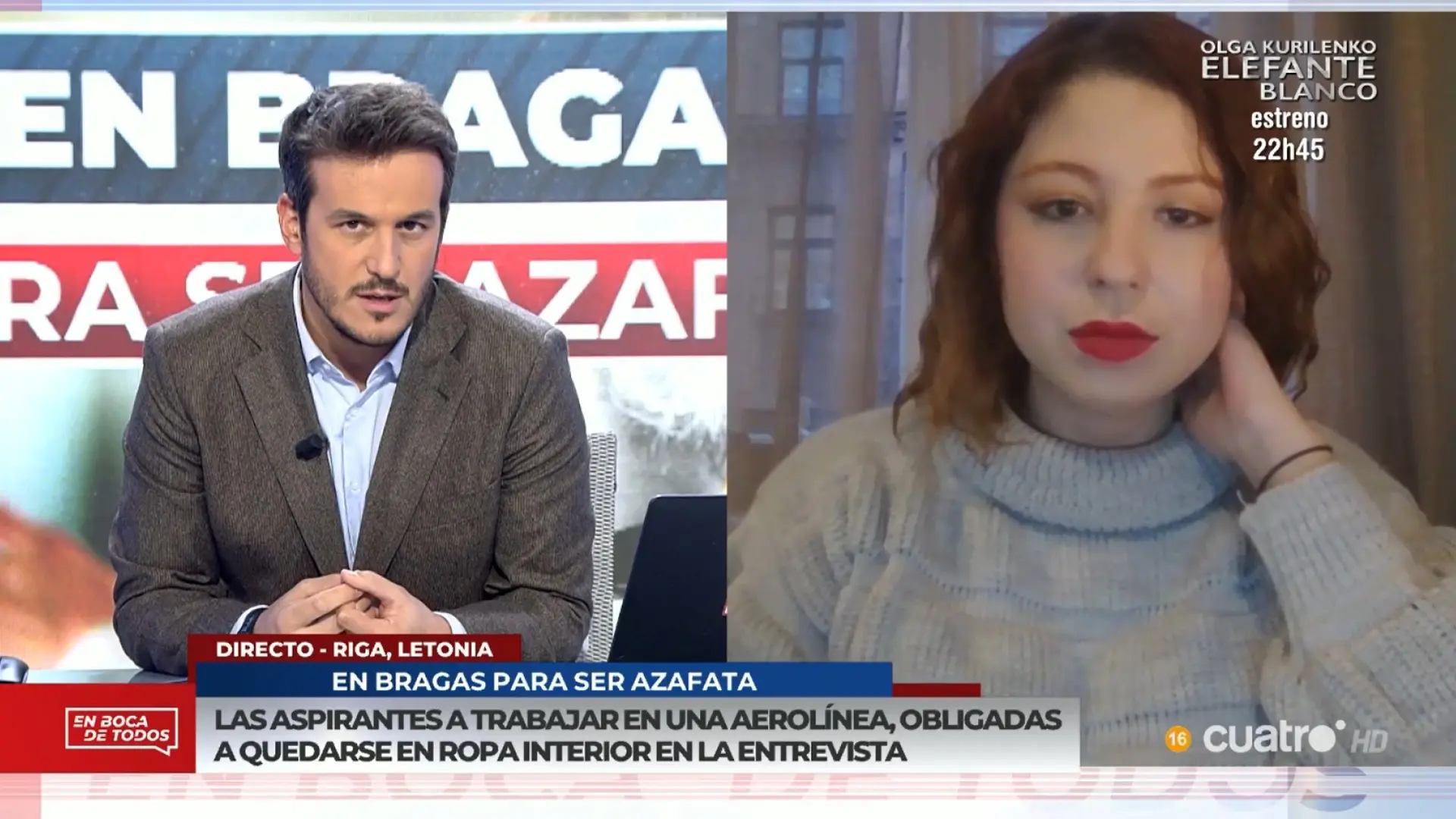 'En boca de todos' habla con una aspirante al empleo de azafata: "Piden ...