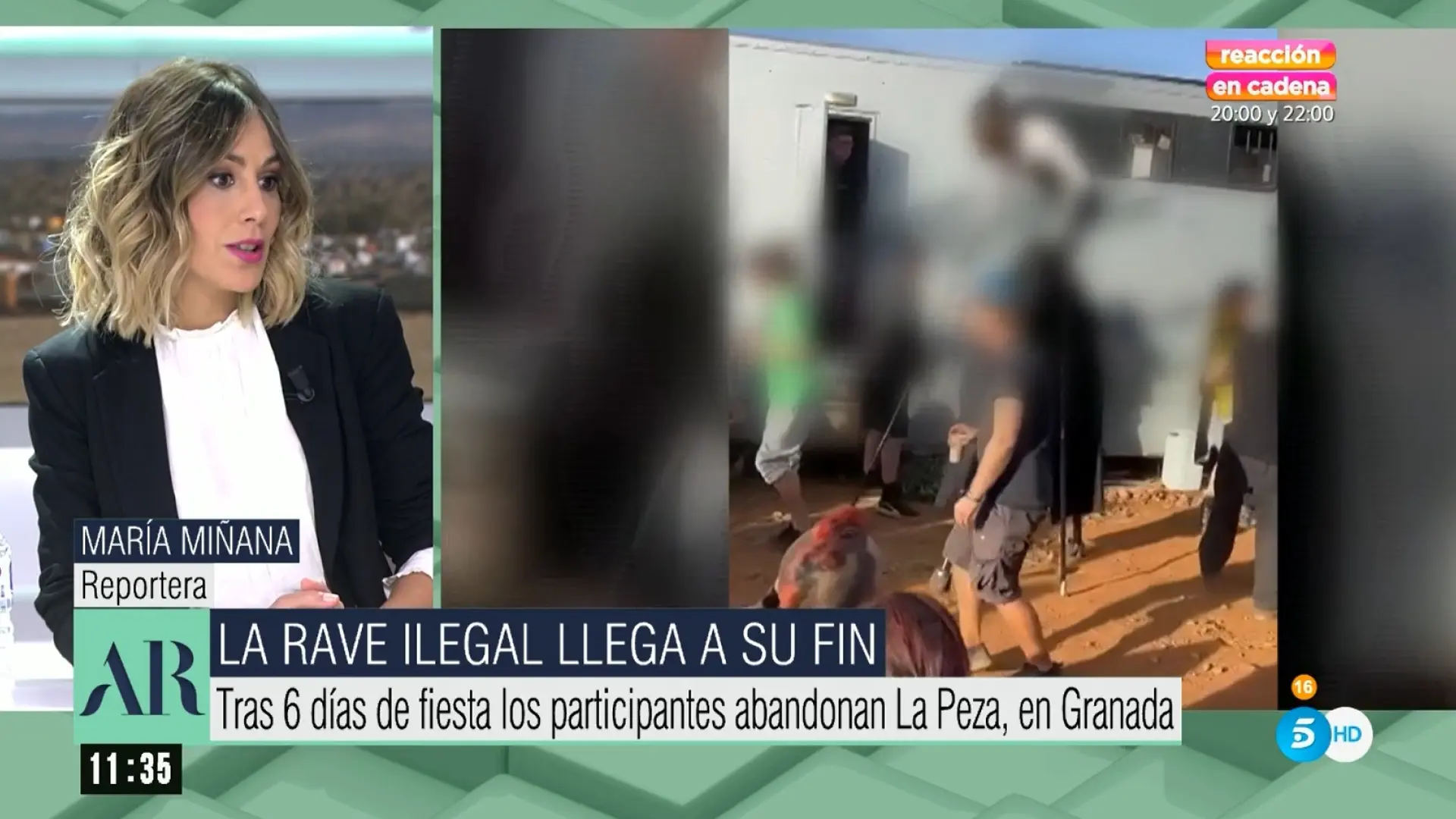 La reportera de 'El programa de Ana Rosa' encargada de cubrir la rave ...