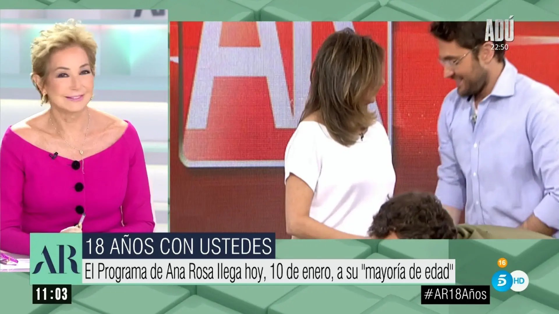 'El programa de Ana Rosa' cumple 18 años y celebra su mayoría de edad ...