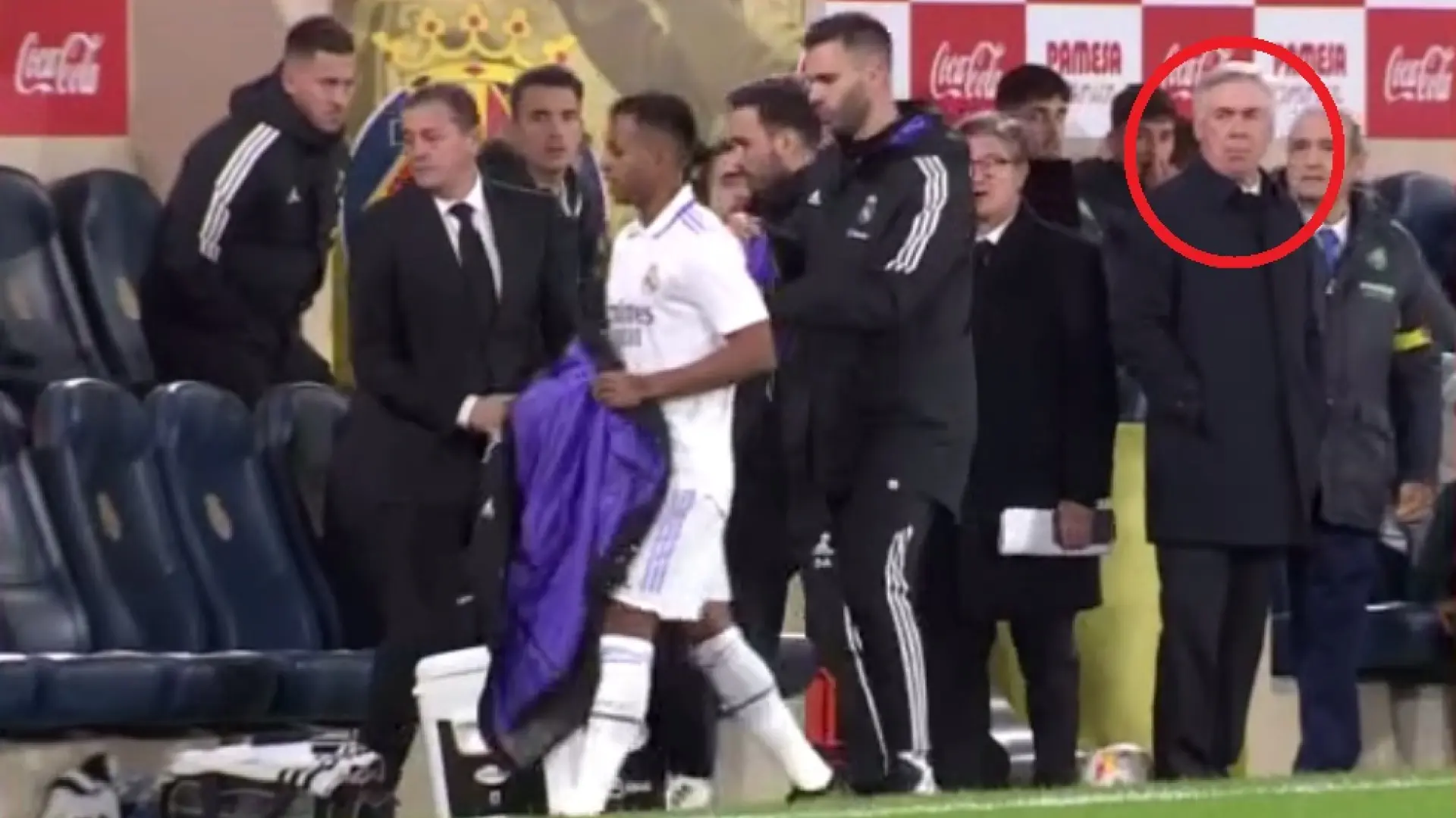 La lección de Ancelotti a Rodrygo tras ser sustituido: "A mí me saludas"