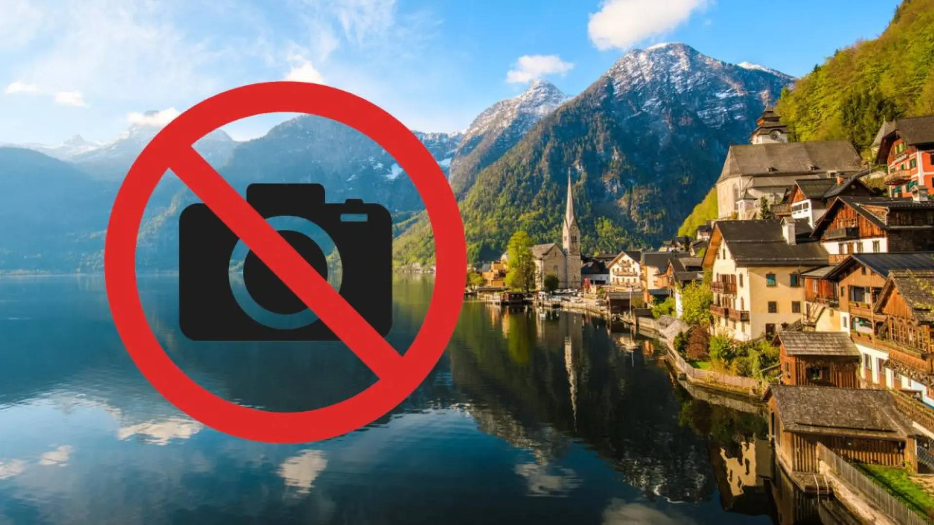 Uno de los pueblos más bonitos del mundo coloca una valla enorme para evitar los selfies