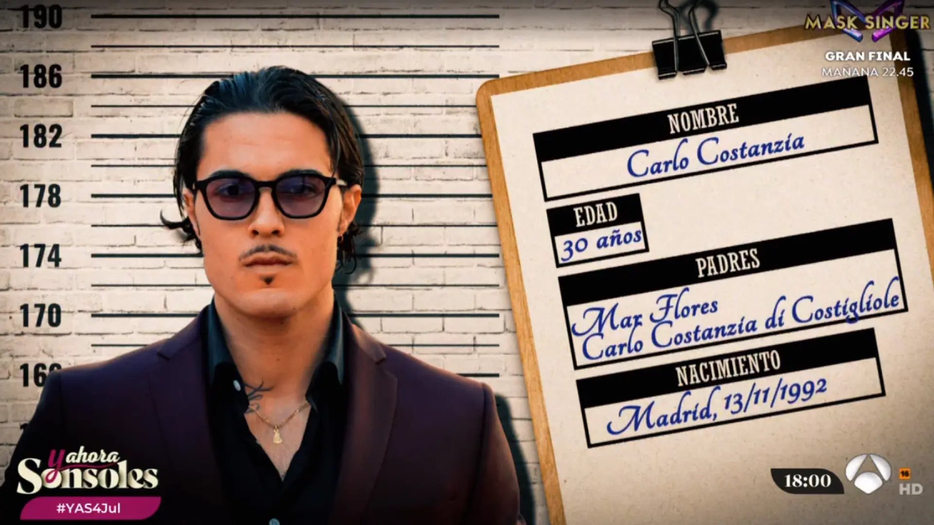 'Y ahora Sonsoles' informa que Carlos Constanzia, hijo de Mar Flores ...