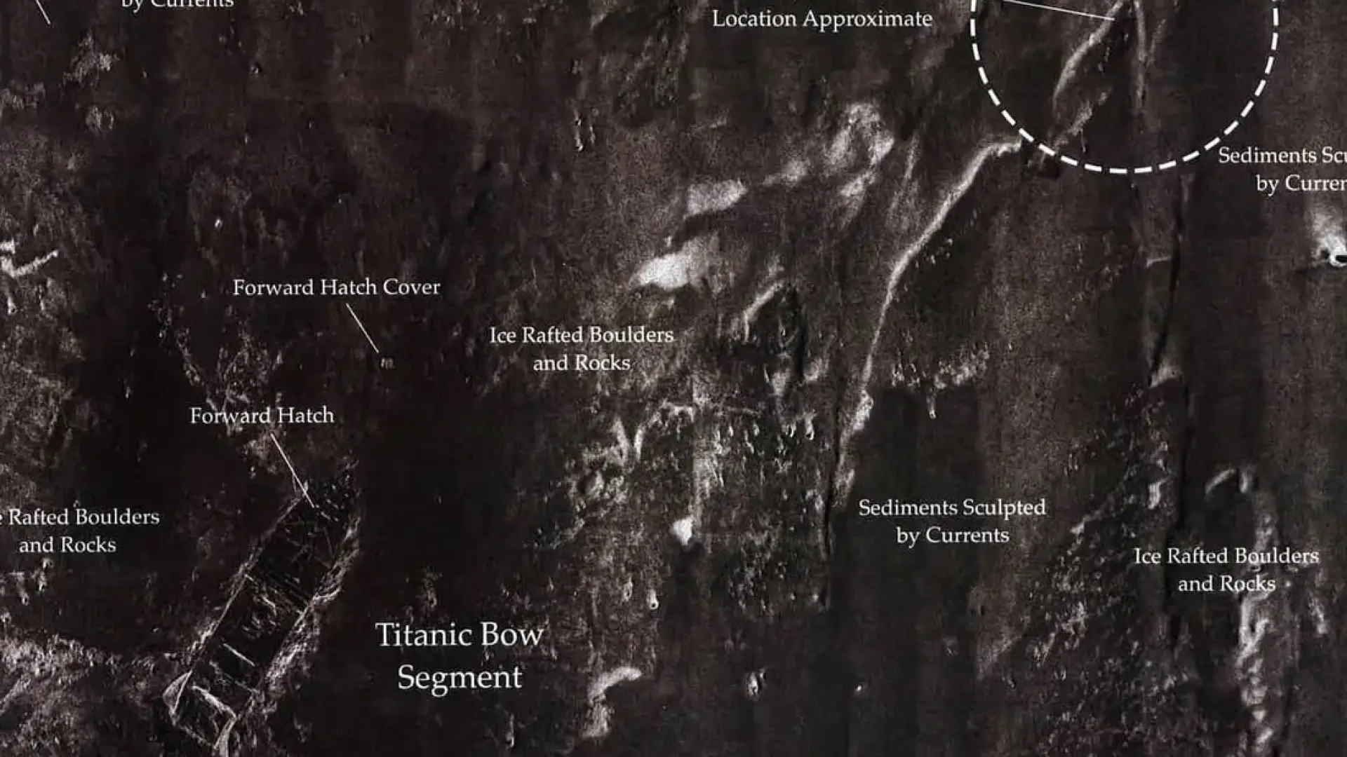 Este mapa muestra la proximidad de los escombros del submarino Titan al ...