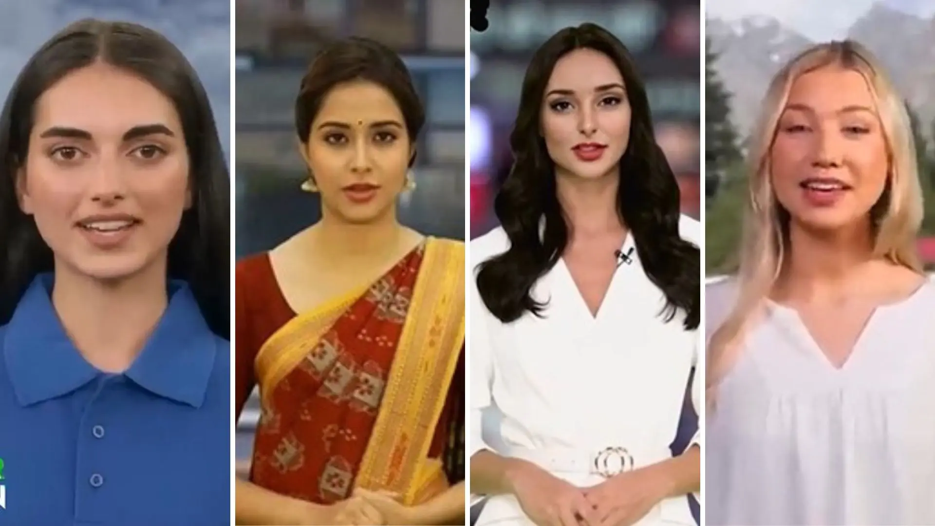 Cuestan poco y "nunca se cansan": así son las nuevas presentadoras hechas con inteligencia ...