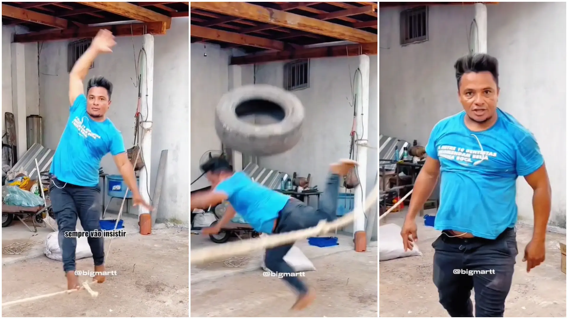 El divertido entrenamiento viral de un 'tiktoker': deja que le tiren ...