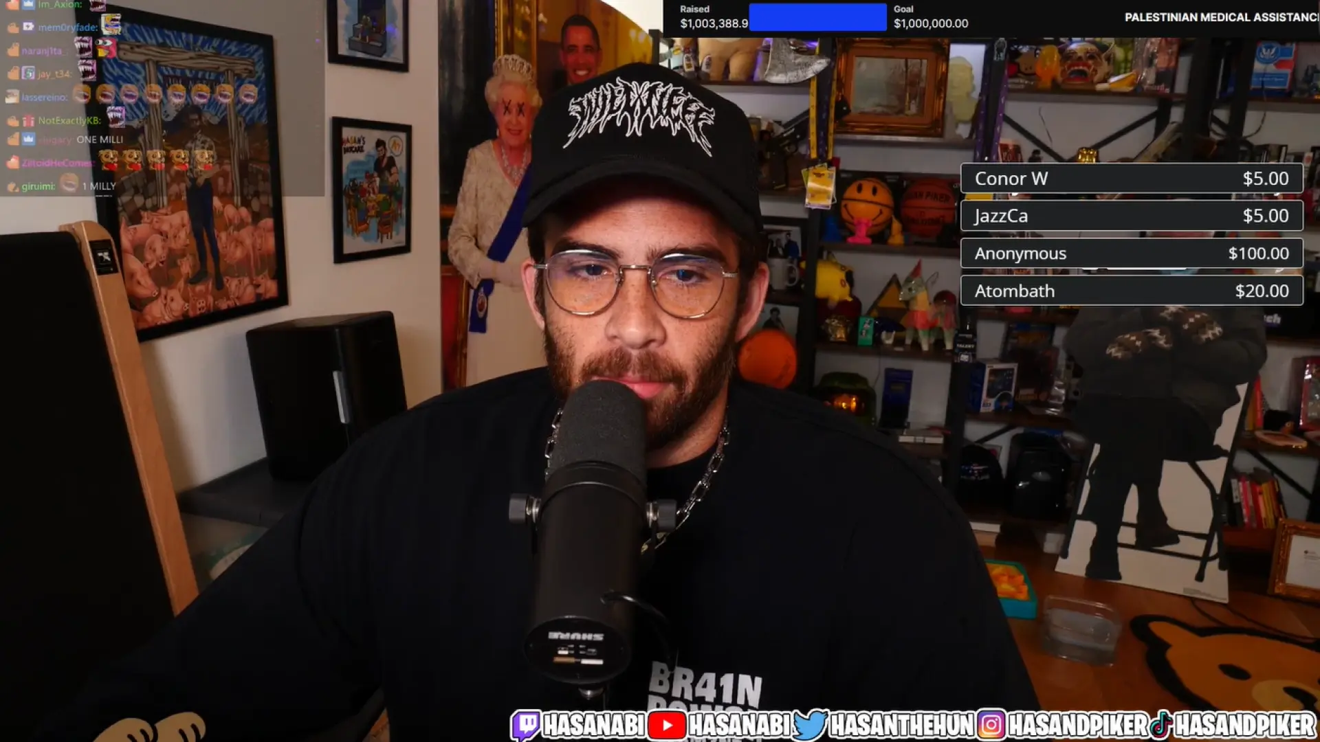 El 'streamer' HasanAbi recauda más de un millón dólares para ayudar a ...