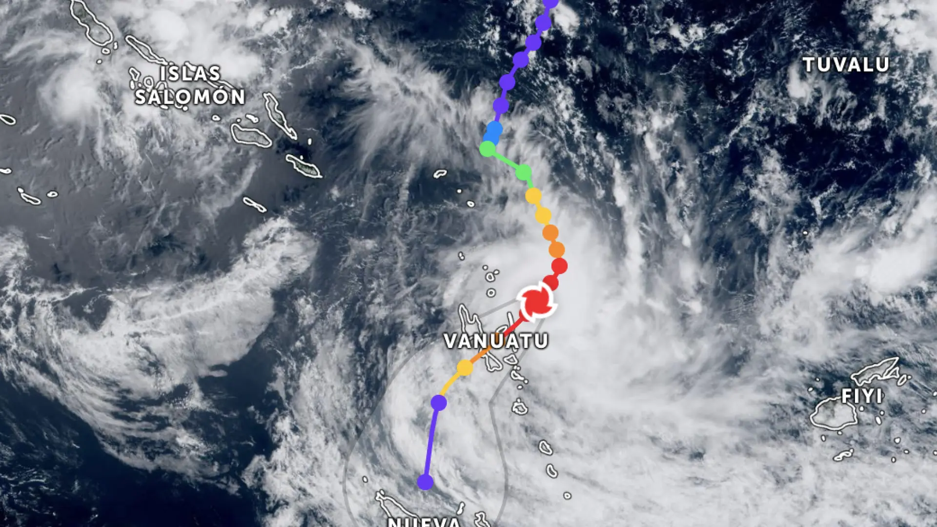 El ciclón Lola alcanza la categoría 5 antes de impactar en Vanuatu