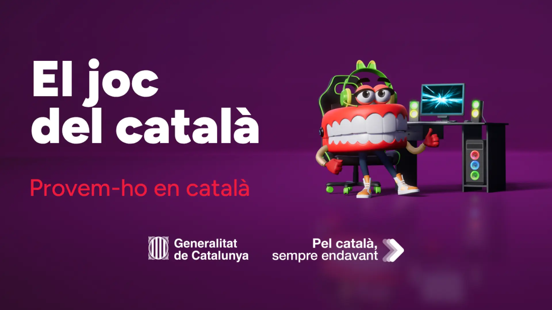 Provem-ho en català, en tots dels continguts!