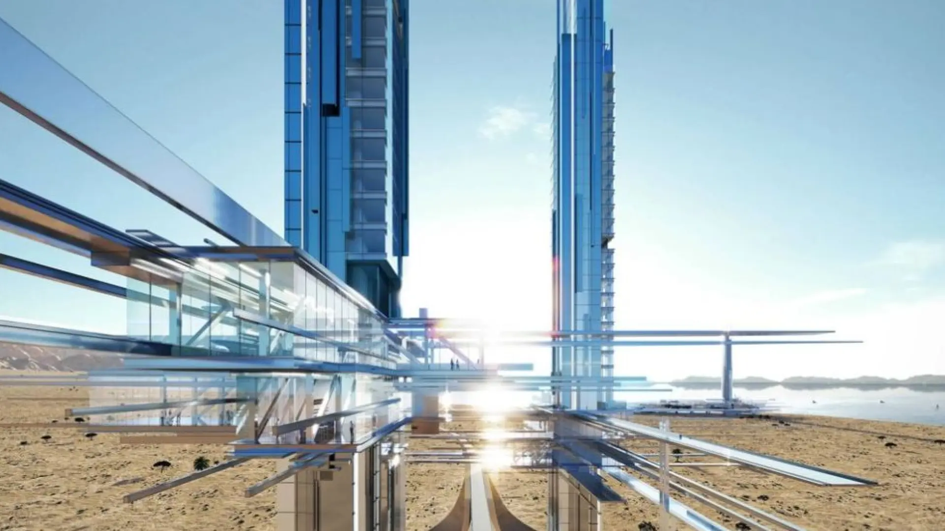 Arabia Saudí presenta dos enormes rascacielos para The Line, su ...