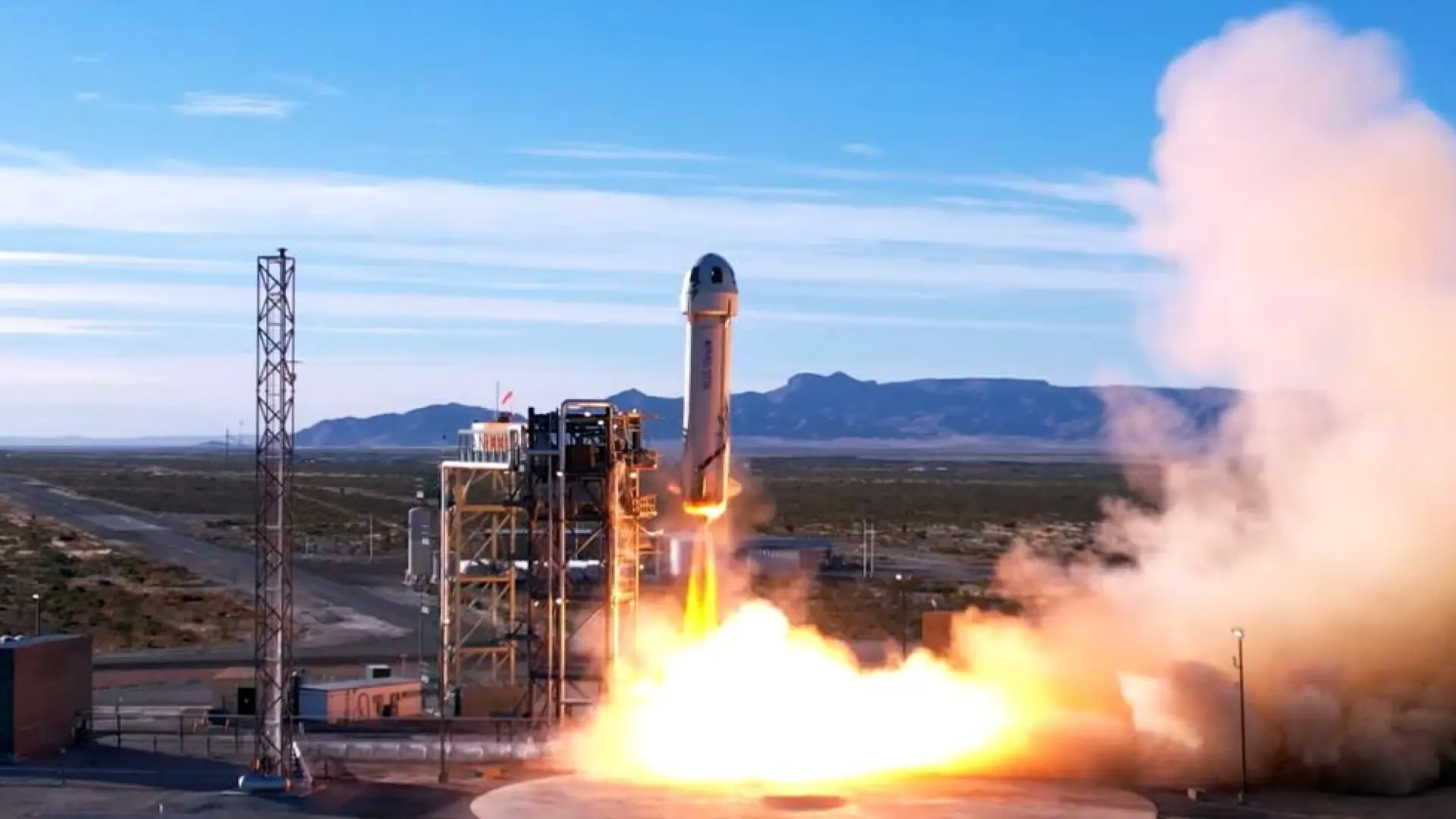El dueño de Amazon vuelve a lanzar a humanos al espacio: el cohete de Blue Origin despega tras ...
