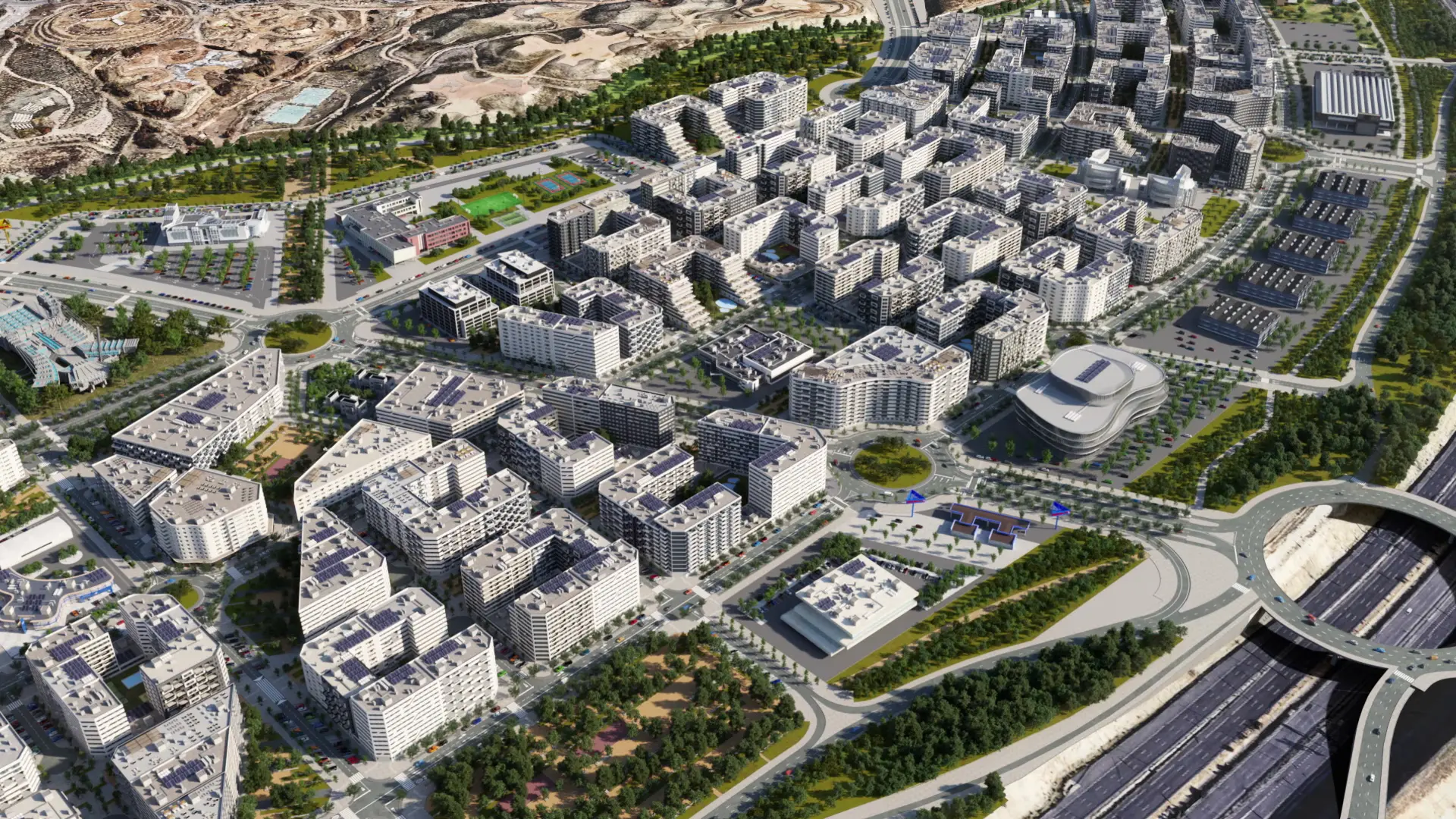 Así será Valdecarros: 51.000 viviendas, un 40% de zonas verdes y dos ...