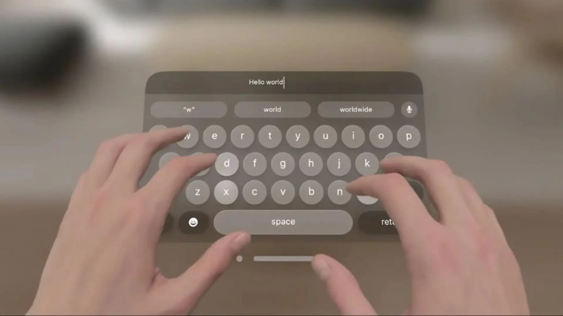 Así puedes probar el teclado de las Apple Vision Pro con un iPhone